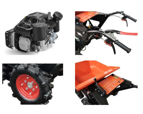 Powered Cart with Dumper Wheelbarrow Gas with Kohler CV200-9 HP Engine ...