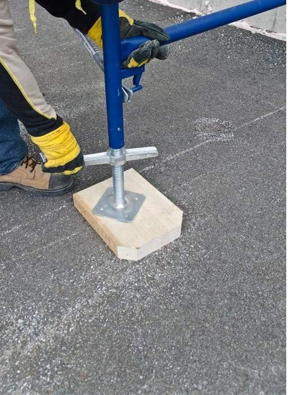 24"Screw Jack Leveling W/ Fix Base Plate for Scaffold 8 pack ...