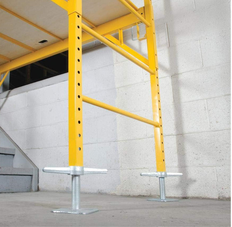 24"Screw Jack Leveling W/ Fix Base Plate for Scaffold 8 pack ...
