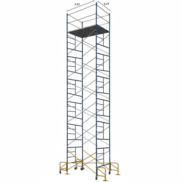 Contractor Mason Scaffolds Rolling Tower 30 Ft High 7 Ft Long, 5 Ft Wi ...