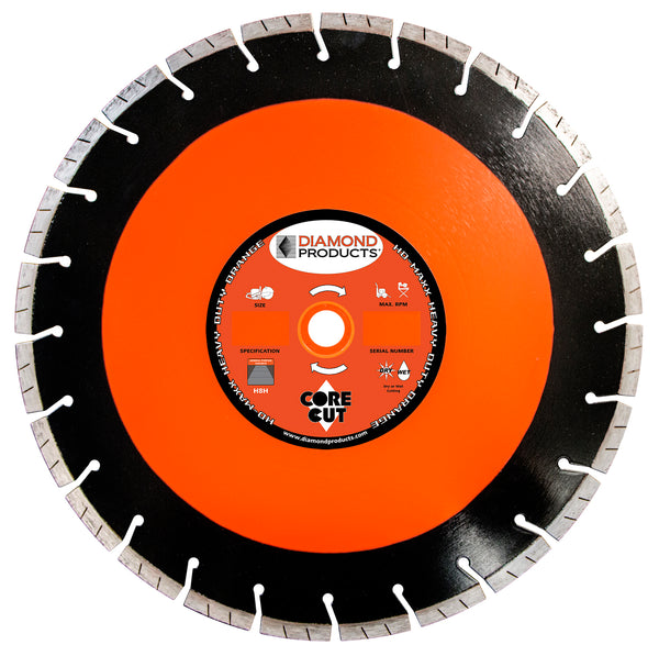 14" x .125 x 1" LYFC Heavy Duty Orange MAXX High Speed Blade ...